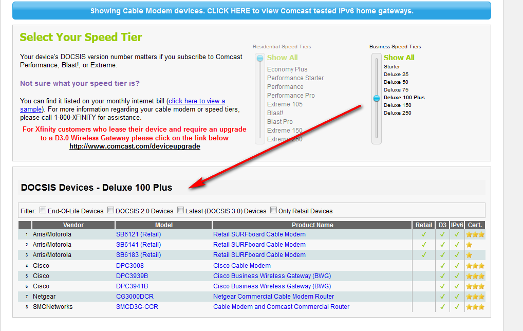 Comcast Business approve modems? - Smart Home, Network & Security - Neowin
