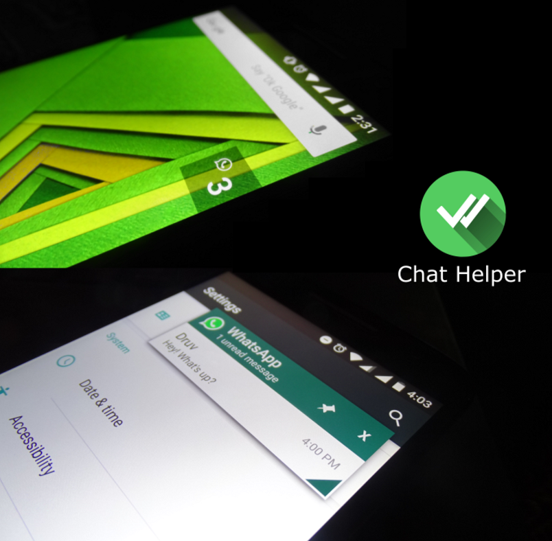 Chat Helper for WhatsApp - lets you peak through your unread messages ...